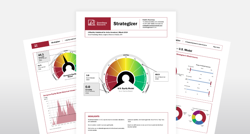 Cover Page of Strategizer Report - Financial Research